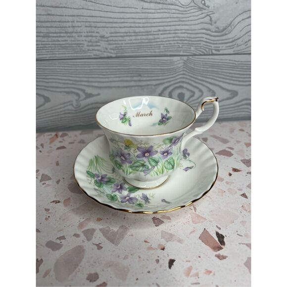 Royal Albert | Dining | Royal Albert Bonechina March Tea Cup And Saucer ...